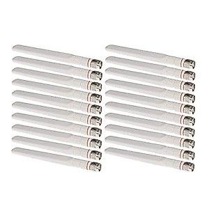 RW RoutersWholesale Cisco Compatible 2.4-GHz / 5-GHz Dual-Band (RP-TNC) AIRONET Antenna (White) (4PACK)