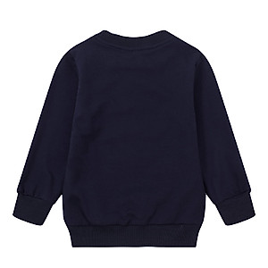 Akyzic Boys Space Galaxy Sweatshirts Cool Planet Fleece Sweater Toddler Pullover Tops Long Sleeve Crewneck Kids Solar System Shirt 6t / 130