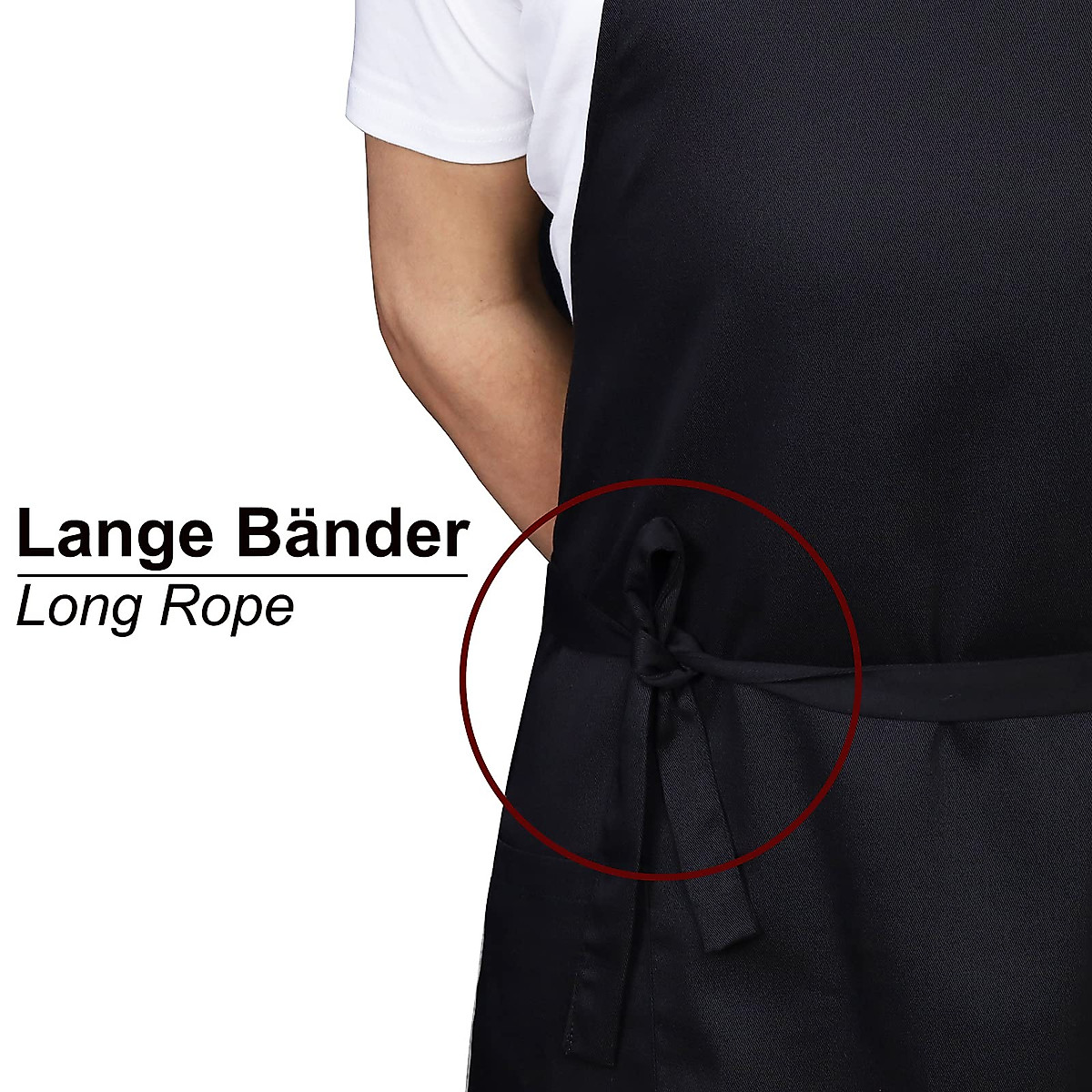 EXPRESS-STICKEREI BAKING BREAD Embroidered Bib Apron with Slogan for hobbybakers adjustable baking Apron with Pocket for men women Kitchen Gift for Mother, Daughter, Grandma, Grandfather, Father