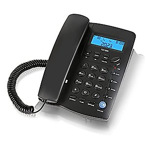 Sangyn Corded Telephone for Home/Office/Hotel, Landline Telephone with Speakerphone, Caller ID, Redial, Indicator Light, Basic Calculator, DTMF/FSK Compatible Business Phone