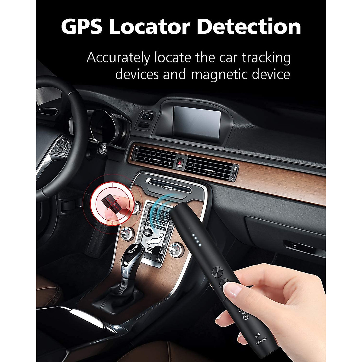 MADELONE Anti Spy Detector - for Wireless Audio Bug Camera, Bug Detector, Privacy Protector, 5 Levels Sensitivity, Portable Pen Shape for Home Office Travel