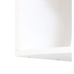 Kiera Grace Classic Provo Corner Ladder Bookshelf Home Décor Furniture, 12 x 57 inches, White