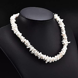 Lameybrt Cowrie shell Surfer Necklaces Beach Handmade Choker Hawaiian Summer Conch Necklace for Women (EG-CTTT-7DK8)