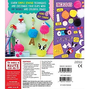 Klutz Pom-Pom Backpack Clips Craft Kit