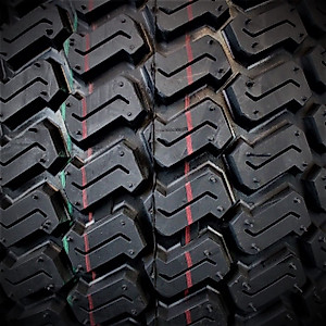 Antego Tire & Wheel - Set of Two 18x9.50-8 4 Ply Tire & Wheel Assemblies | White 8x7 Wheel | Direct Replacement for Toro/Exmark 110-6883, 120-2249 | Suitable for Golf Carts & Some Craftsman Mowers