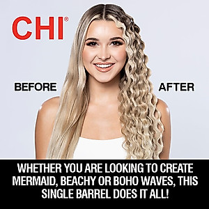 CHI Multi-Wave Styler, Hair Waver With Adjustable Barrel For Customizable Waves, Reduces Frizz & Increases Shine, Black