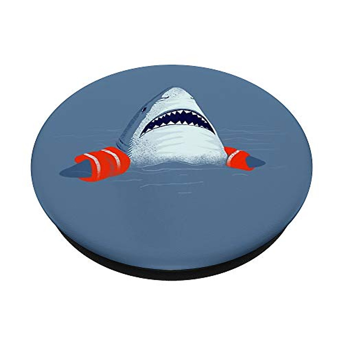 Funny-Shark-Baby-Swimming-Training-Teacher PopSockets PopGrip: Swappable Grip for Phones & Tablets