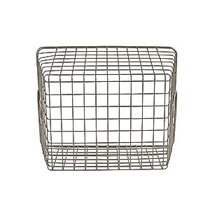 Spectrum Diversified Teardrop Small Wire Basket, Steel Versatile Storage & Organization Utility Tote, Cube Storage Bin for Home Organization