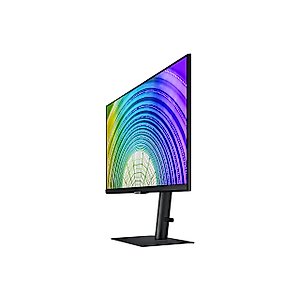 SAMSUNG S60UA Series 24 Inch QHD 2540x1440 Computer Monitor, IPS 75 Hz HDR10 USB-C, DP Daisy Chain, HDMI, USB 3.0 Hub 3-Yr WRNTY (LS24A600UCNXGO)
