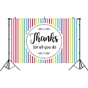 Lofaris Thanks for All You Do Backdrop Teachers Nurses Doctors Staff Employee We Truly Appreciate You Background Class of 2023 Photo Studio Props Cake Table Banner 5x3ft
