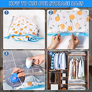 Warmi 30 Pack Vacuum Storage Bags with Electric Air Pump - Vacuum Seal Bags for Clothing Travel - Space Saver Bags for Blanket, Duvets, Pillows, Comforters, Luggage, Home Storage & Organisation