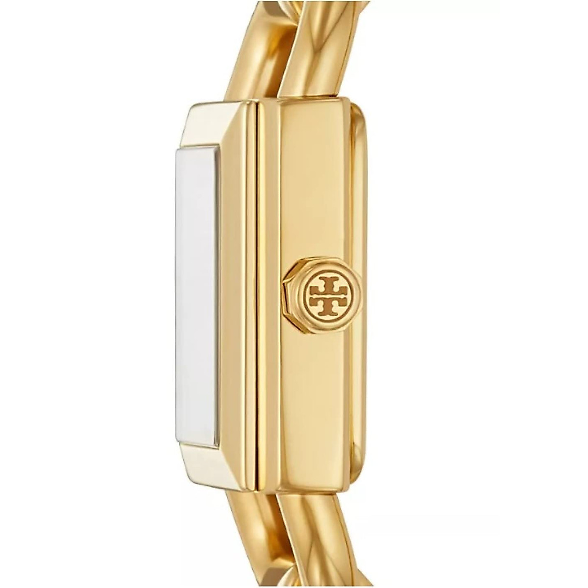 Tory Burch TBW7257 Cream Dial Gold Tone Stainless Steel Bracelet Band with Two Tone Bracelet Band Phipps Watch Women's Gift Set