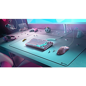 Glorious Top Frame for GMMK PRO - 75% Keyboard with Knob Gaming - Aluminum Mounting Frame for Custom Mechanical Keyboard for PC Gaming and Programming (Aqua Blue)