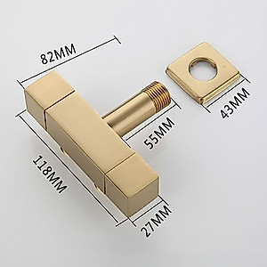 ifgswopq Bidet Sprayer for Toilet,Bidet Shower Attachment,Bidet Sprayer Kit for Toilet,Full Copper Toilet Companion Booster Flush,Black B (Black B)