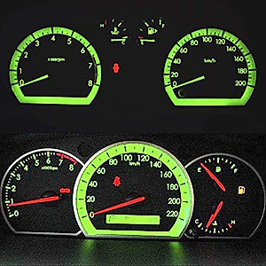 Nanpoku T5 LED Bulbs 74 73 37 2721 LED Bulb for Auto Car Dashboard Dash Instrument Panel Gauge Cluster Indicator Lights Lamp(Green)