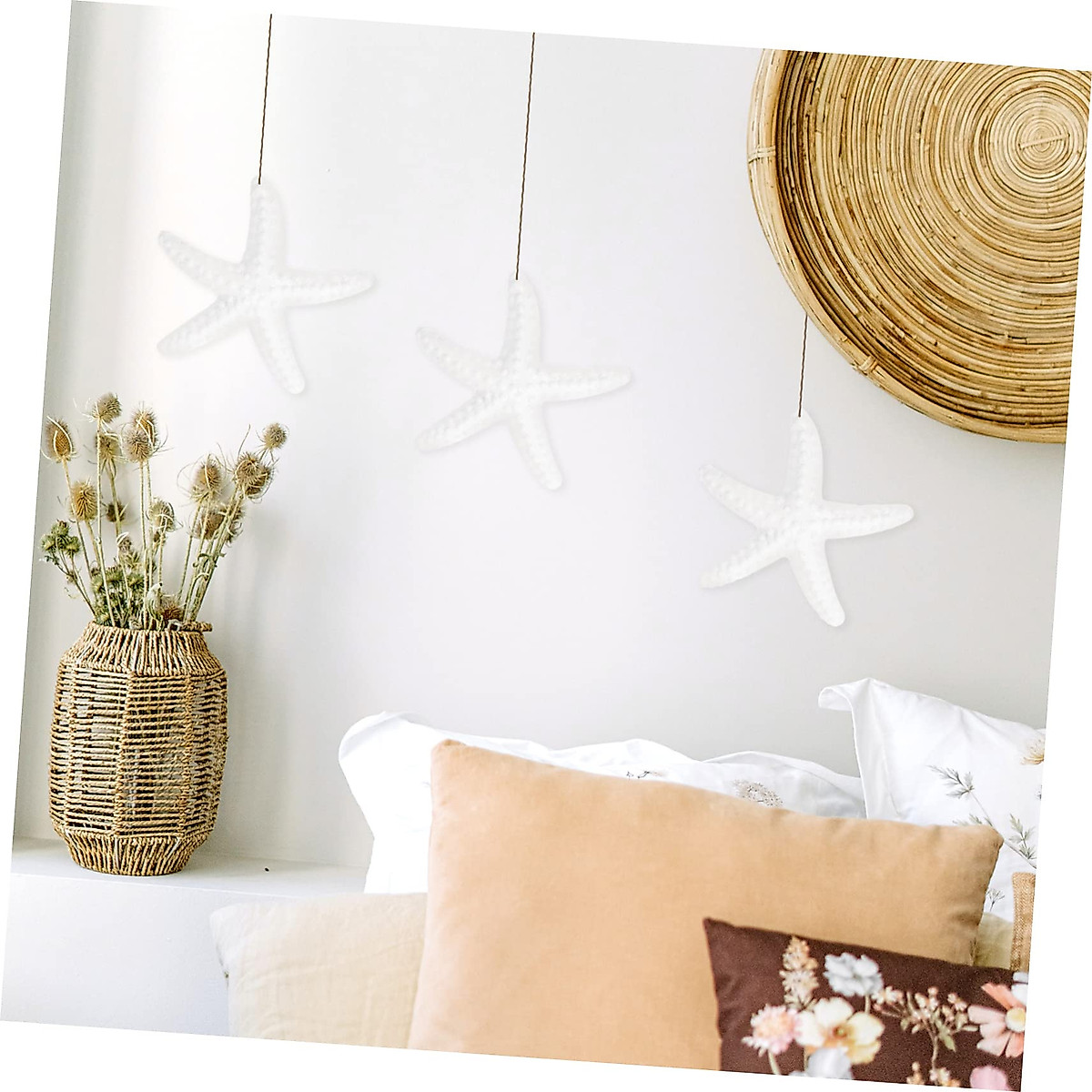 60 Pcs Ornaments Delicate Star Pendant Resin Star Pendant Resin Wall Decoration Decorative Sea Star DIY Resin Wall Art Craft Wall Sea Star Decorations DIY Home Decor