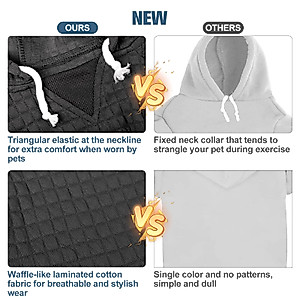 BEAUTYZOO Dog Hoodie for Small Medium Large Dogs, Winter Fall Warm Dog Clothes for Puppy S M Sized Dogs Girl Boy, Dog Sweater Shirt Hoodies with Pocket Bulldog Pitbull Cat Clothing Coat