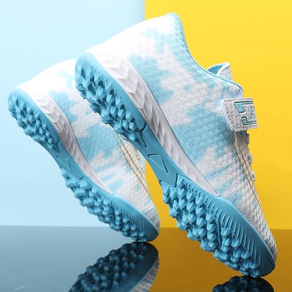 YASOWIN Kids Turf Soccer Shoes Boys Girls Youth Football Shoes Athletic Outdoor/Indoor Soccer Shoes Cleats (Toddler/Little Kid/Big Kid)