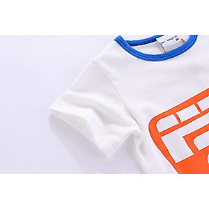 Mud Kingdom Toddler Boys Short Clothes Sets Beach Outfits Holiday 24 Months Red