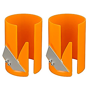 MasBros Gift Wrap Paper Cutter Birthday & Christmas Wrapping Paper Cutter with Replaceable Utility Blade 2-Pack