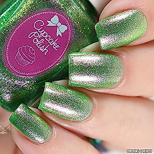 Bermuda Triangle - Grass Green Shimmer Nail Polish by Cupcake Polish