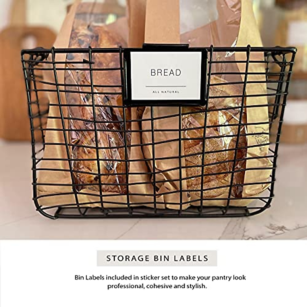 Quart + Pint Made by Sketch Concepts. 134 Kitchen Pantry Labels for Containers. Minimalist Preprinted Farmhouse Style. White Matte Sticker Black Text. Waterproof Stickers. Organization Jars Canisters