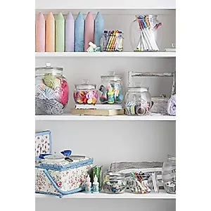 Kilner Glassware Universal Storage Jar Durable Multi-Purpose Glass Container with Airtight Push-top Lid, 28-3/4-Fluid Ounces, 1 EA, Clear