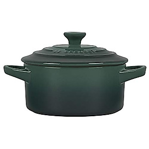 Le Creuset Stoneware Set of 4 Mini Cocottes with Cookbook, 8 oz. each, Artichaut