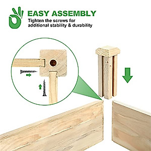 GARFANS 3 Tier Raised Garden Bed Elevated Wooden Planter Box Vegetables Flower Grow Bed Kit Outdoor Planter Garden Boxes for Patio Herb Backyard Raised Planters Beds, 49 x 49 x 22 inch