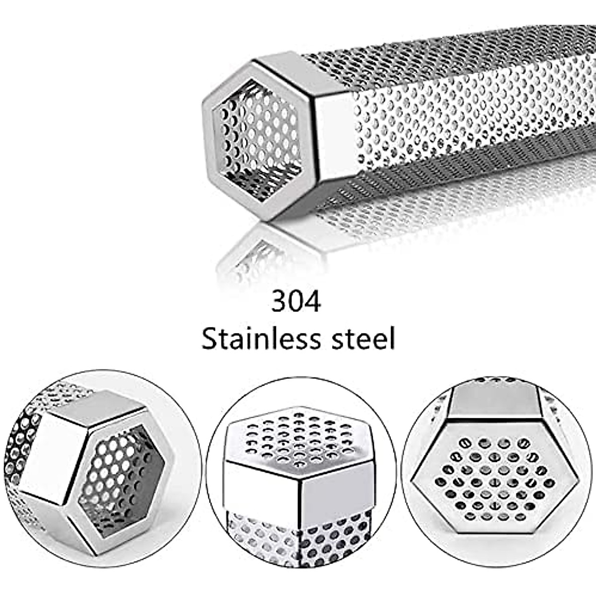 Fuoequl Pellet Smoker Tube 12" PerforatedBBQ Smoke Generator to Add Smoke Flavo