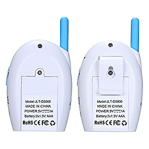 Splenssy Audio Baby Monitor Portable 2.4GHz Wireless Digital Audio Baby Monitor Two Way Talk Baby Cry Detector Sensitive Transmission