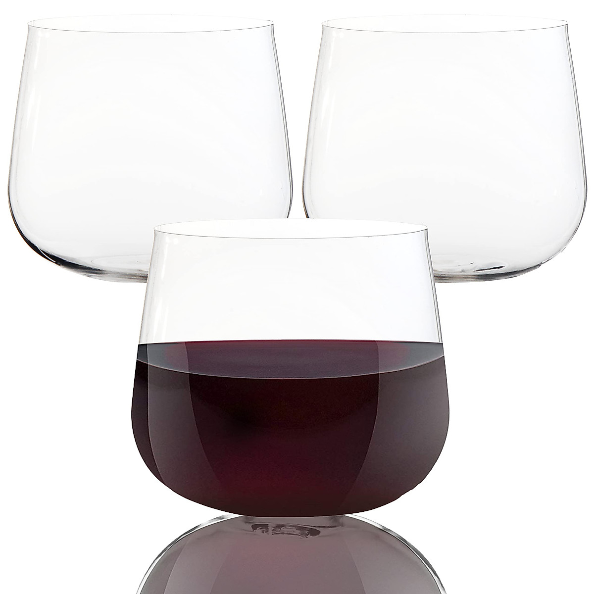 Youngever 12 Pack Plastic Red Wine Glasses, 10 Ounce Shatterproof Wine Glasses