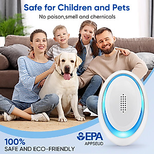 Ultrasonic Pest Repeller,6 Pack Pest Repeller Indoor Plug in Pest Repellent for Insect,Roach,Mice,Spider,Ant,Bug,Mosquito