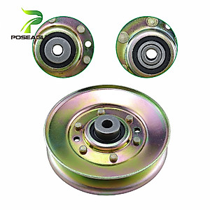 POSEAGLE 2 Pack 532193195 V Idler Pulley Replace Craftsman 189993 Pulley 193195 Idler Pulley Craftsman 175080 Pulley 175080 Idler Pulley 181775 Husqvarna 532193195 Pulley 532181775 532175080 532189993