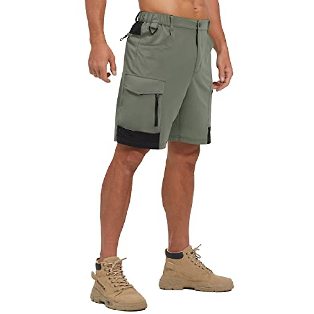 EZRUN Men's Hiking Cargo Shorts Quick Dry Golf Outdoor Work Tactical Shorts with Multi Pocket for Fishing Travel