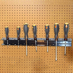 Generic Plier Organizer, Screwdriver Organizer with 23 Holes, Garage Tool Storage Rack Wall Mount, Tool Rack Pliers Holder for Workshop, Shed, Garage, KID665VOCRJNSEQ20I