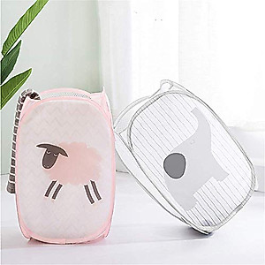 Folding Laundry Basket Storage Bin Bag Hamper Collapsible Clothes Basket Toy Holder Baby Organizer Large Capacity Clothes Box Random Delivery