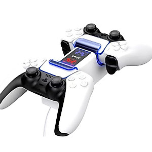 PS5 Controller Charger Station, DoinMaster PS5 Charging Station with LED Indicator, Type-C Charge Port, Anti-Slip Foot Pad, High Speed, Fast Charging Dock