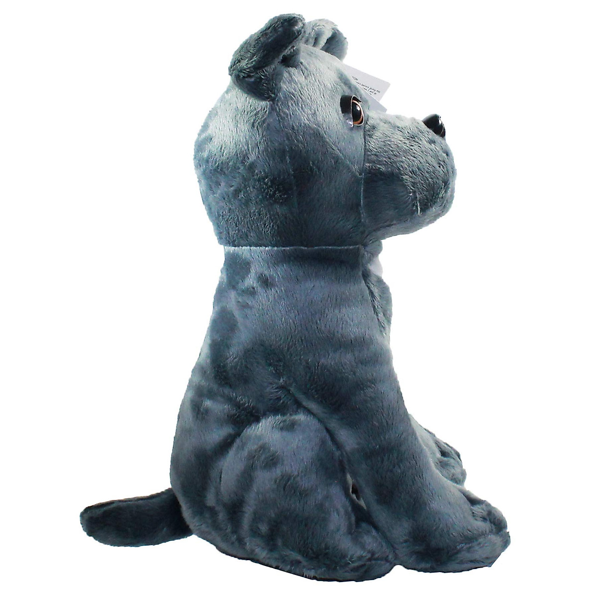 Shelter Pets 10" Grey Pitbull Plush Toy: Magnum - Real-Life Adopted American Staffordshire Terrier - Supports Animal Shelters