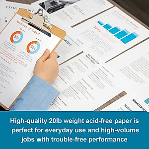Tree Free Copy Paper, 20 LB, 8.5" x 11", 92 Bright 100% Tree Free Carbon Neutral Acid Free, Made from Sugarcane Waste Fiber (500/Ream), 3-Reams