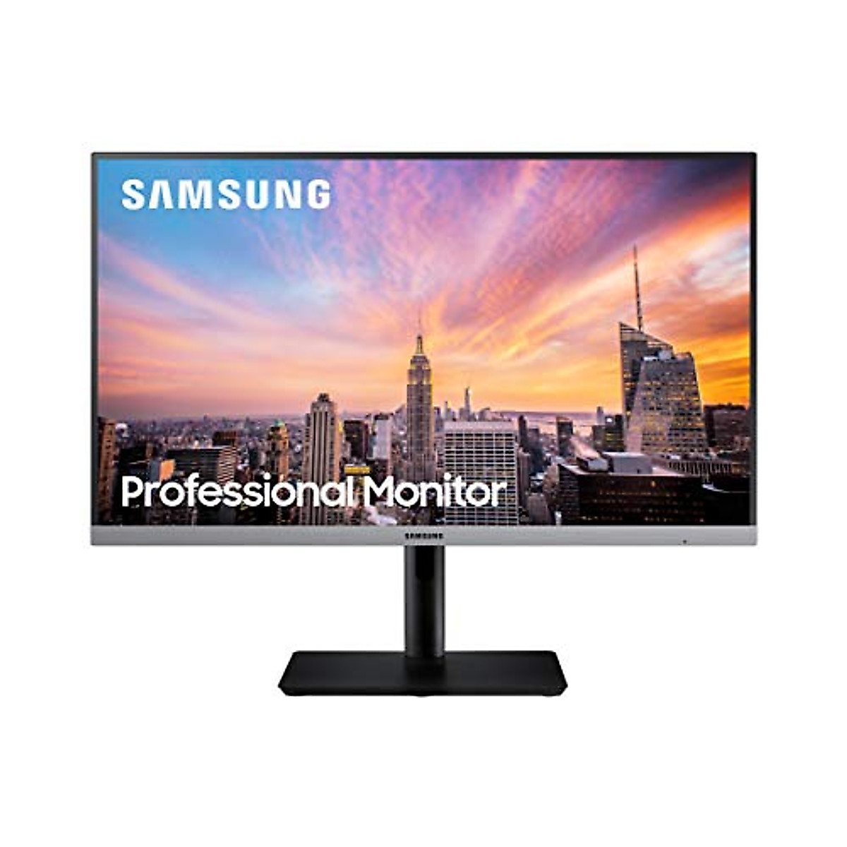 SAMSUNG 27” SR650 Series 1080p Computer Monitor for Business, 75Hz, VGA, HDMI, DisplayPort, USB Hub, Eye Saver Mode, 3-Year Warranty, ‎LS27R650FDNXZA, Black