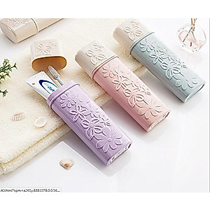 1PC Green Plastic Travel Toothbrush Multifunction Wash Cup Case/Holder/Container Portable Business Trips Handy Travel Toothpaste Storage Box