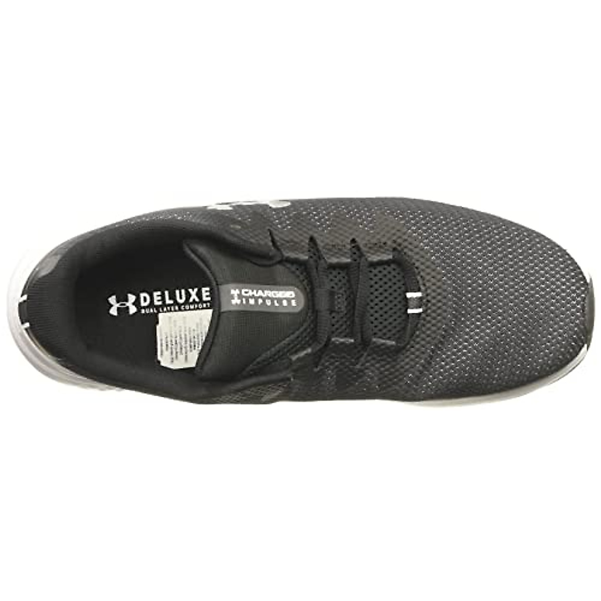 Under Armour Men's Charged Impulse 3 Running Shoe, (001) Black/Black/Metallic Silver, 13