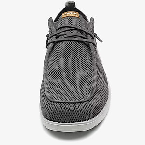 1TAZERO Wide Shoes for Men - Slip on Shoes for Men with Arch Support Diabetic Loafers for Big and Tall Diabetes Bunions Swollen Feet Plantar Fasciitis (Dark Grey 9.5)