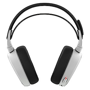SteelSeries Arctis 7 Legacy Edition, Lag-Free Wireless Gaming Headset, DTS 7.1 Surround for PC, PC/Mac/Playstation 4/Mobile/VR - White