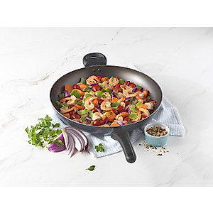 GoodCook Smart Choice 13.5"Fry Pan Nonstick Cookware, Extra-Large, Black