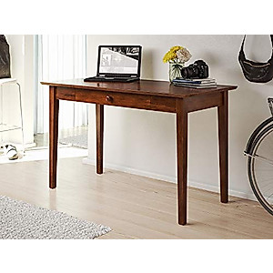 AFI Shaker Desk with Drawer, Brown