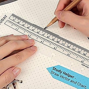 LEOBRO Refillable A5 Notebook Set, 2 Pack A5 Dotted Filler Paper, 320 Pcs Index Tabs, with Binder Pocket, 3-Pocket Loose-Leaf Bags, Ruler Marker, Paper Refill for 6-Ring A5 Binders Planner Notebook