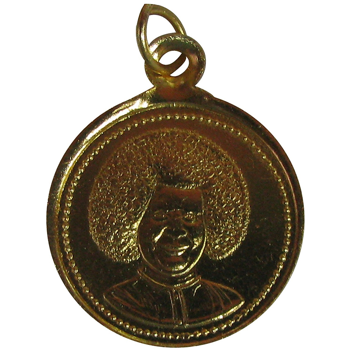 Devotional Store Puttaparthi Sri Sathya Sai Baba Copper Pendant - A3098