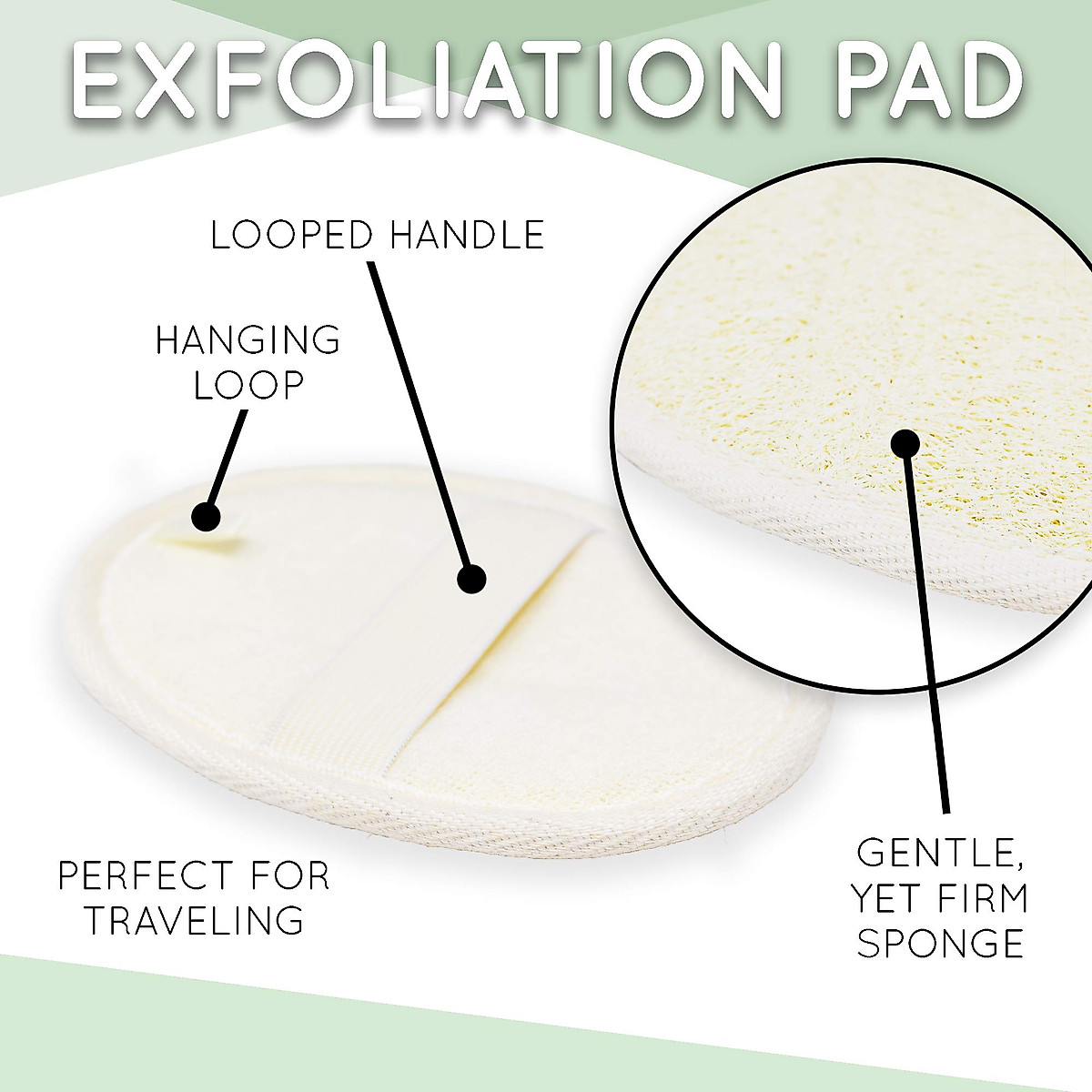 Wise Friends Crystal Hair Eraser, Crystal Hair Remover Painless Exfoliation Loofah Back Scrubber